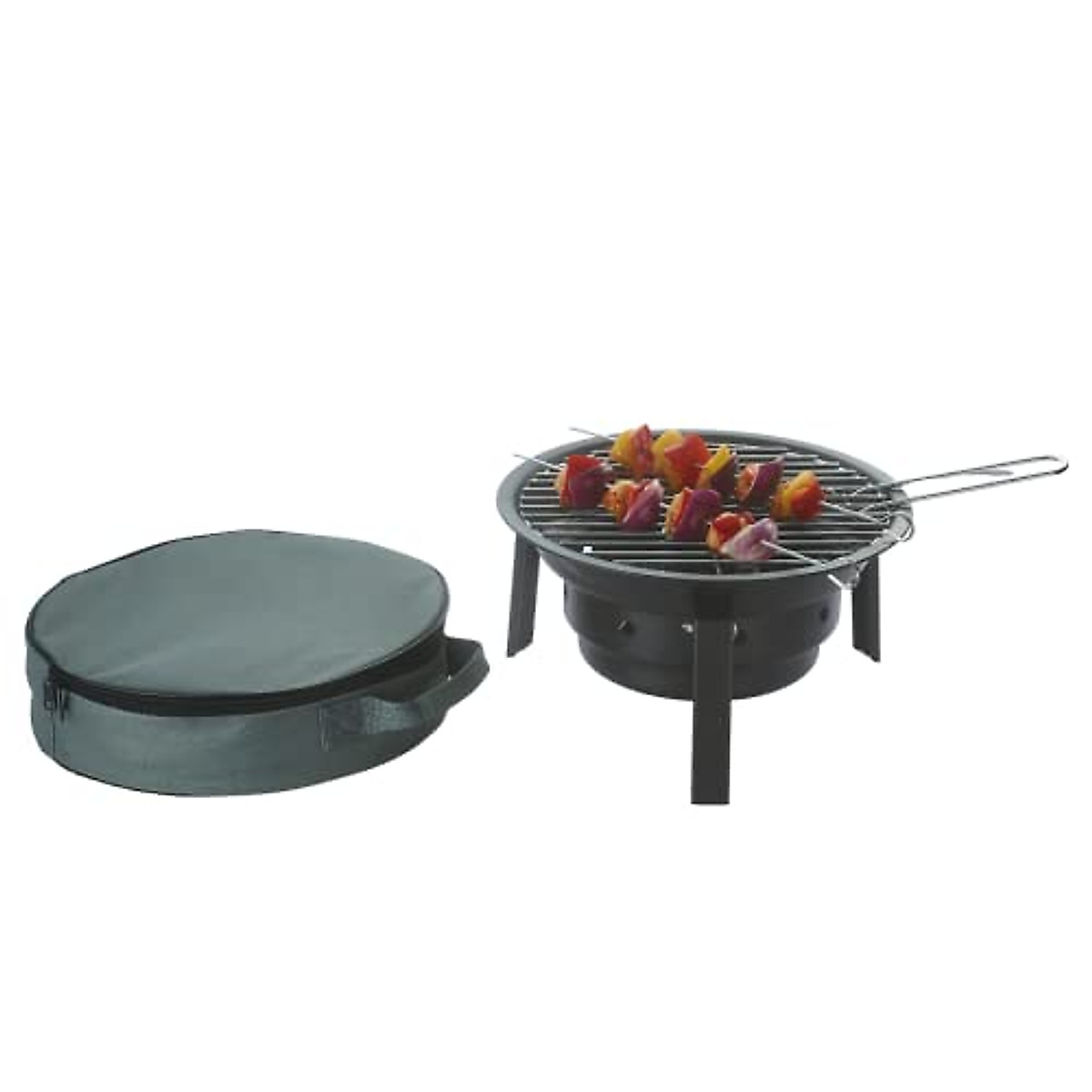 CUE WAY Portable Charcoal Grill, Tabletop bbq,camping stove