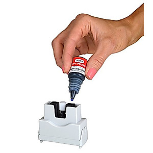 ACCU-STAMP2 Message Stamp with Shutter, 1-Color, ENTERED, 1-5/8" x 1/2" Impression, Pre-Ink, Blue Ink (035614)