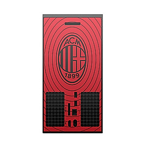 Head Case Designs Officially Licensed AC Milan Red and Black Art Matte Vinyl Sticker Gaming Skin Decal Cover Compatible with Xbox Series X Console