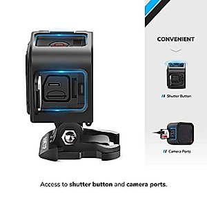 Sametop Frame Mount Housing Case Compatible with GoPro Hero 5 Session, Hero 4 Session, Hero Session Cameras