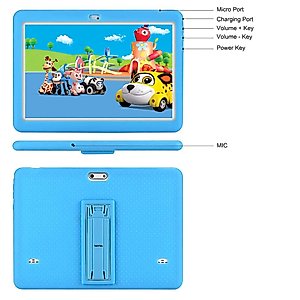 Tablet for Kids,Tagital T10K Kids Tablet 2GB RAM 32GB ROM Android 10,10.1 inch Display with WiFi,Bluetooth,Kids Mode Pre-Installed,WiFi Android Tablet (2021 Version) (Blue),Touch