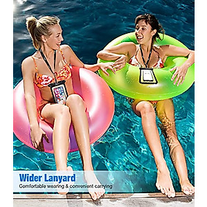 MoKo Large Waterproof Phone Pouch, 9.45 * 6.1 Inch Waterproof Phone Holder Dry Bag for iPhone 13/13 Pro Max/iPhone 12/12 Pro Max/11 Pro Max, X/Xr/Xs Max/SE 3, Black