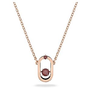SWAROVSKI North pendant, Red, Rose gold-tone Finish
