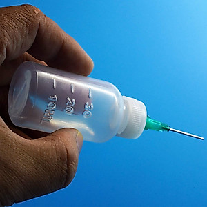 Dispensers Applicator Kit - Syringes, Plastic Squeeze Bottles, and Needle Tips Works for Precisely Delivery Grease, Oil Dispensing, Liquid Glue and Ink