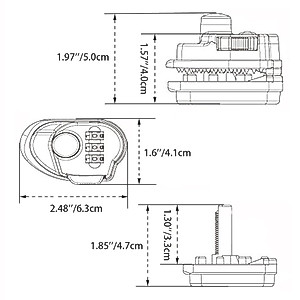 RioRand Trigger Lock 3 Digit Combination Gun Lock Gun Trigger Lock Accessories (5PCS)