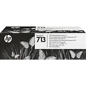 HP 713 DesignJet Printhead Replacement Kit (3ED58A) for DesignJet T650, T630, T230, T210 & Studio Plotter Printers Black