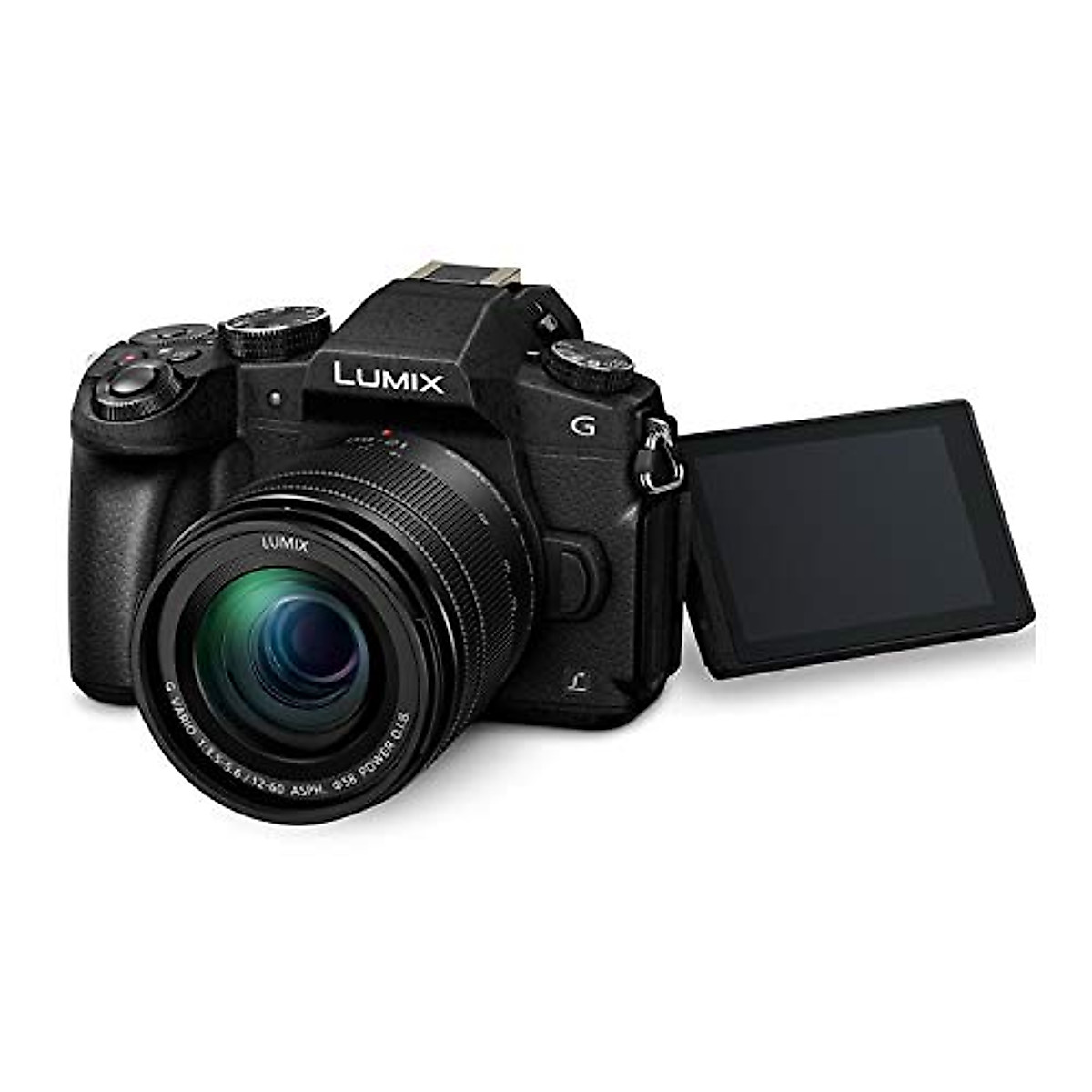 Panasonic Lumix G85 4K Mirrorless Camera with G Vario 12-60mm Lens Bundle with Microphone Mountable, 128GB SD Card, Battery and Dual Charger, Backpack, 58mm Lens Set and Tripod (7 Items)