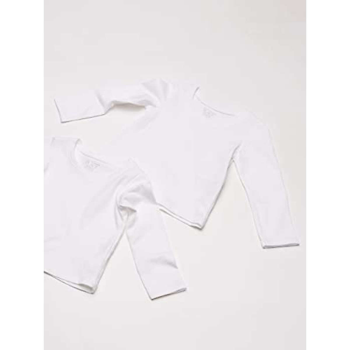 The Children's Place baby girls And Toddler Short Sleeve Basic Layering T-shirt T Shirt, White 2 Pack, 4T US