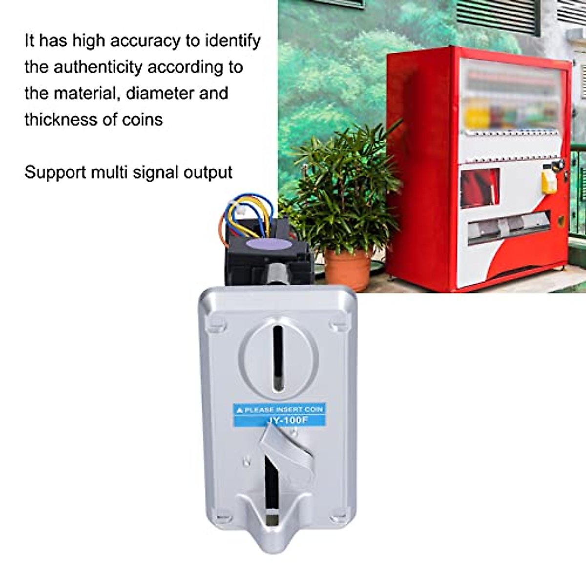 GLOGLOW Coin Selector, Coin Acceptor Supports 6 Different Currencies Multi Signal Output Coin Selector for Arcade Game Vending MachineScience Kits & Toys