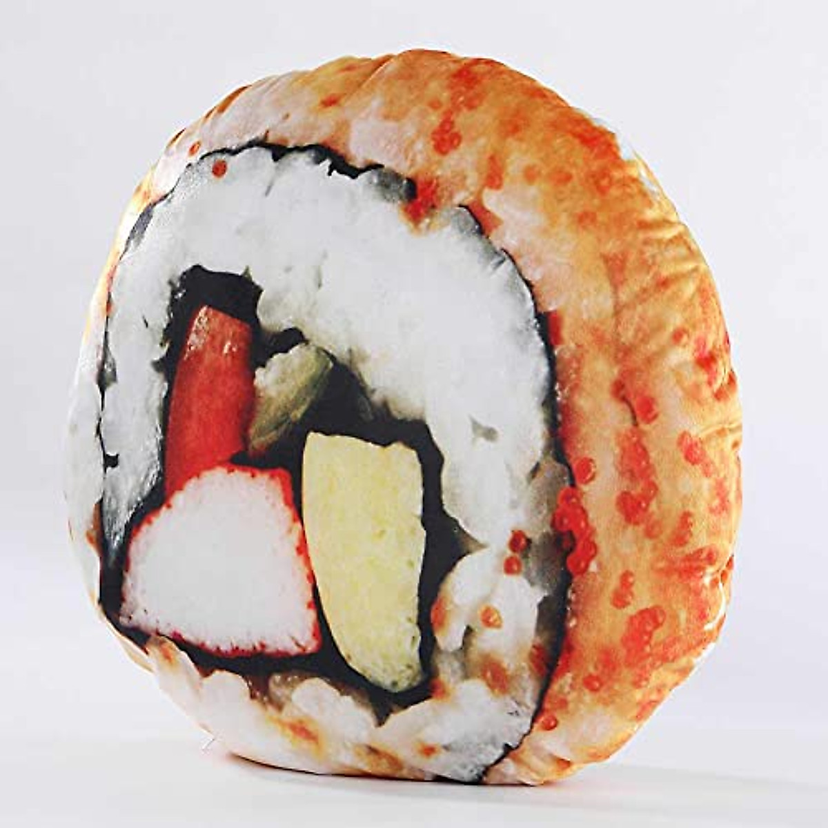 Sushi Pillow Cute Plush Throw Pillow Large Japanese Salmon Rice Sushi Roll Cushion Pillow for Bed Home Sofa