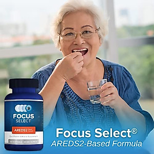 Focus Select AREDS2 Based Eye Vitamin-Mineral Supplement - AREDS2 Based Supplement for Eyes (180 ct. 90 Day Supply) - AREDS2 Based Low Zinc Formula - Eye Vision Supplement and Vitamin