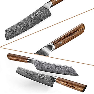 Kitchen Chef's Knife 8 Inch Professional High Carbon Super Sharp VG10 Damascus Super Steel Cooking Knife Luxury Gift Box Non Slip Wooden Handle