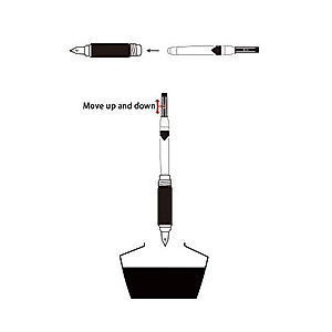 Zoohot 12 Pcs Universal Fountain Pen Ink Converter Standard Push Fill