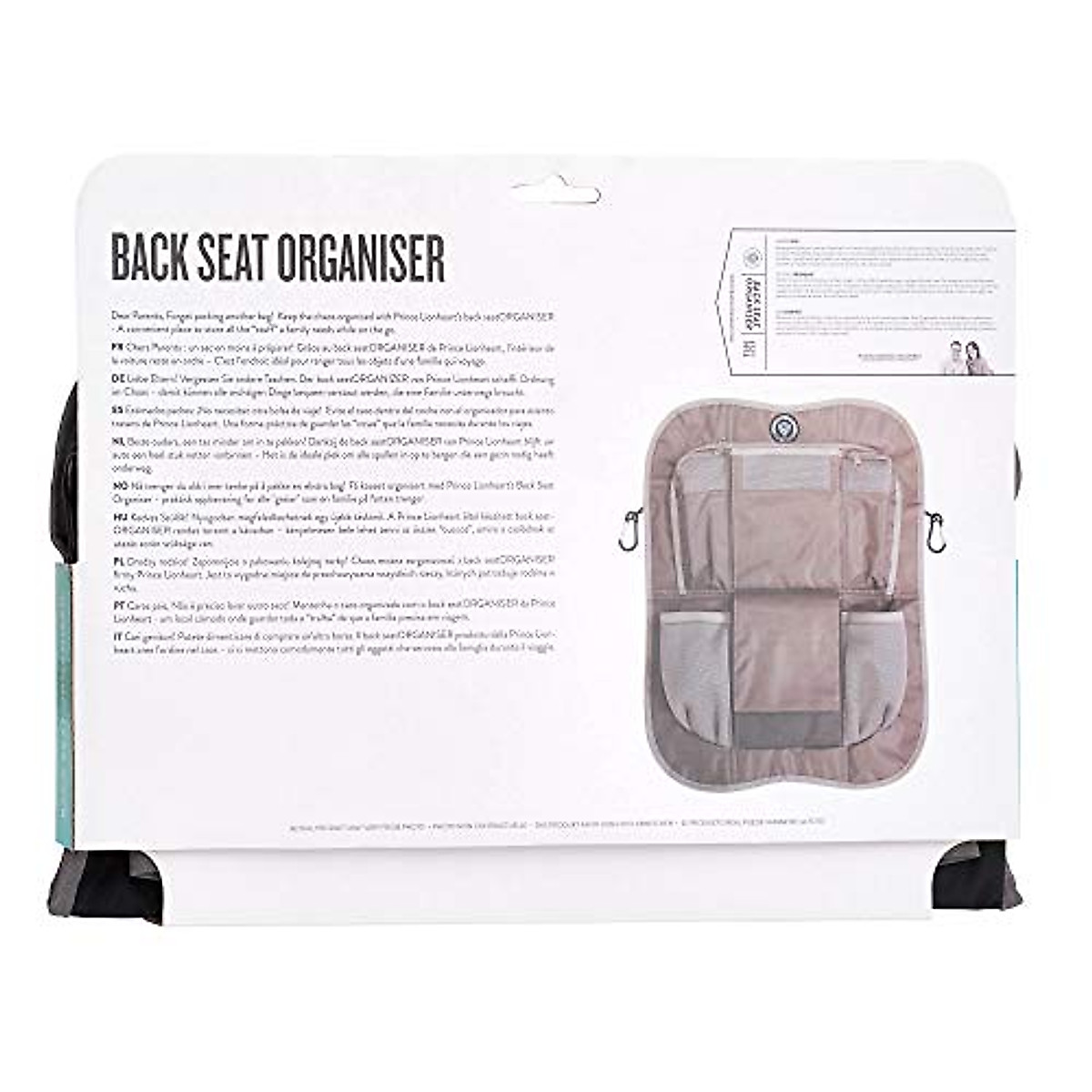 Prince Lionheart Backseat Organizer, Black