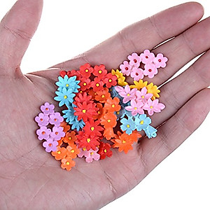 DatingDay 15 Pcs Tiny Miniature Flower Moss Bonsai DIY Crafts Fairy Garden Landscape Decor (Random Color)