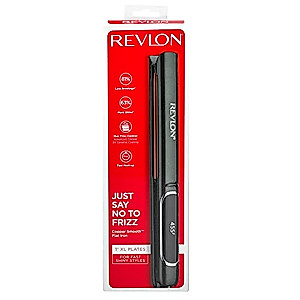 Revlon Copper Smooth Hair Flat Iron | Frizz Control for Fast and Shiny Styles, (XL 1 in)