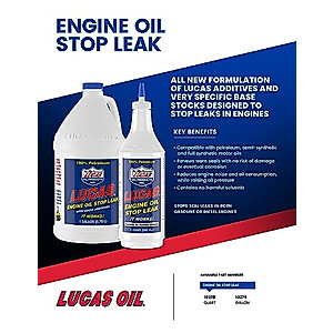 Lucas Oil 10278 Engine Oil Stop Leak - 1 Quart