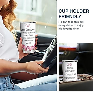 WIPI Happy Mothers Day Gifts for Grandma Cup Tumbler, Gifts for Grandma Birthday Valentine Christmas and Holiday, Christian Tumblers for Women Mom Wife and Loved Ones, Mom Coffee Tumbler 20 Oz