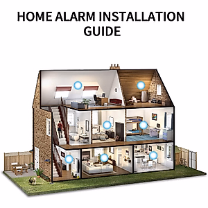 Andyssey Smoke Detector, 10 Year Battery Operated Smoke Alarm with LED Indicator, Photoelectric Fire Alarm Smoke Detector with Test & Silence Button for Home, 2 Packs