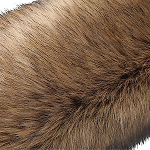 La Carrie Faux Fur Hand Muffs Women Winter Warmer Fuzzy Pouch Furry Plush Muffler Wedding Girl Kids Elegant Luxury Chic(Racoon)