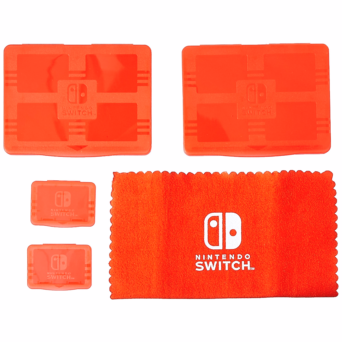 Nintendo Switch Protection Pack – Screen Protector, Cleaning Cloth, Game Card Cases, Micro SD Cases