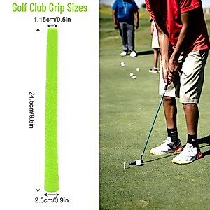 Grip Anti Slip Rubber Putter Grip Breathable for Children Beginner Training(green)