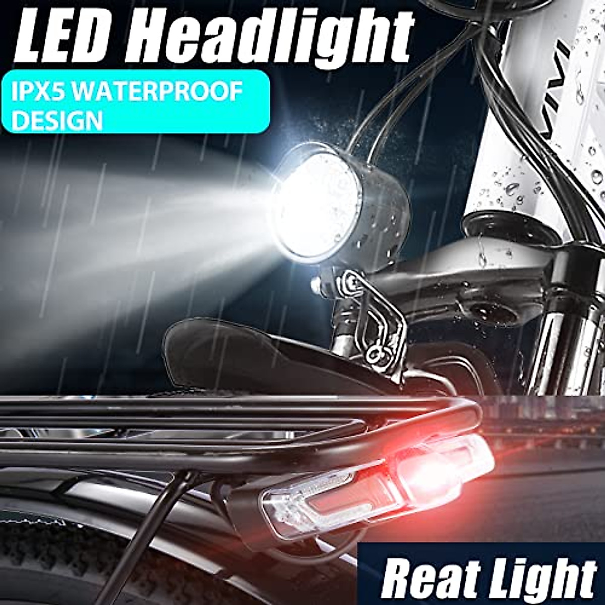 Vivi Electric Bike, 26/20 Inch Electric Bicycle for Adults, 500W E-Bike with 48V Removable Battery, 7 Speed Electric Commuter Cruiser Bike 20MPH & 50 Mile Adult Electric Bikes City Women