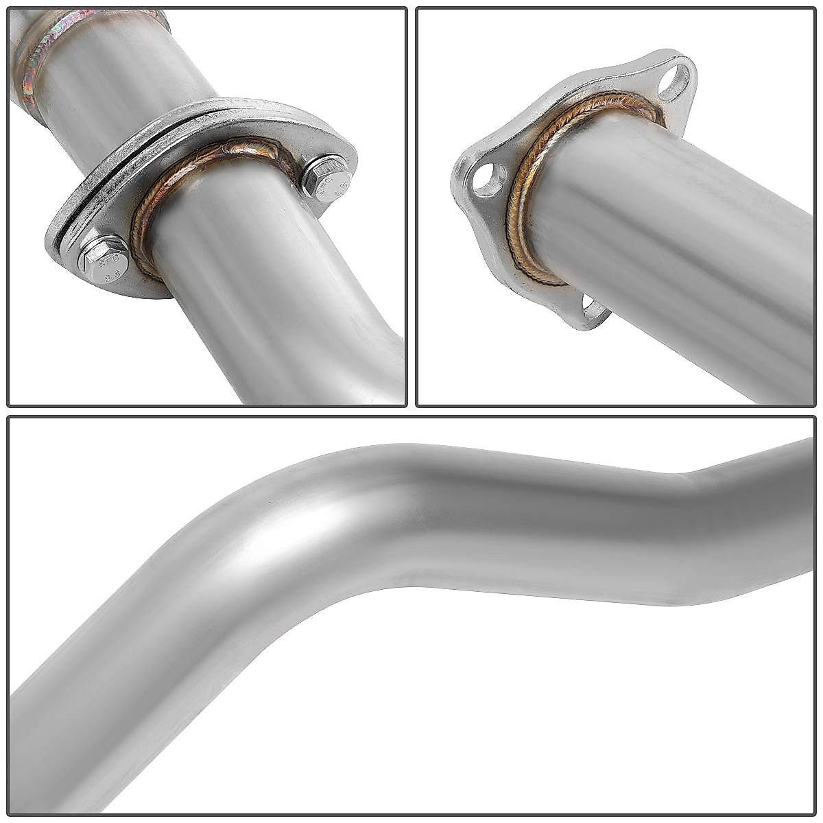 4 Inches Round Muffler Tip Catback Exhaust System Compatible with Acura Integra RS GS LS 4-Door Sedan 1994-2001, Stainless Steel