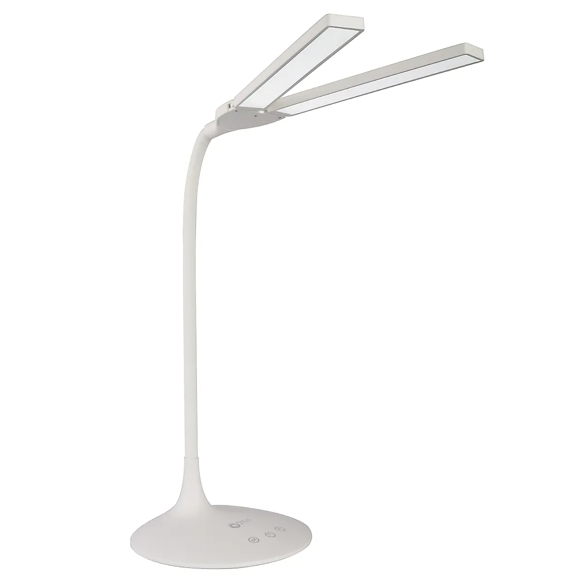 OttLite Pivot LED Desk Lamp, Dual Shade Desk - 3 Color Temperature Modes, Auto Shut-Off Timer, Adjustable Neck & Touch Activated Controls - Crafting, Sewing, & Studying
