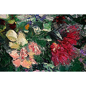 (SOLD) Bounteous Blooms - HUGE floral still life by Andre Dluhos