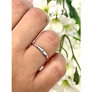 PERFECTJEWELZ Dog's Paw Print Stackable Ring 925 Sterling Silver 2.2mm Size 6