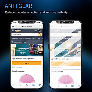 Keegud Matte Privacy Screen Protector for iPhone 11/XR Tempered Glass [Anti Spy] [Anti Glare] [Anti Fingerprints] 9H Film Full Coverage – 6.1 Inch