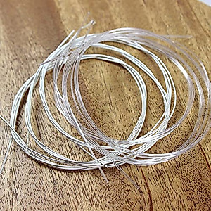 TUOREN 5 Sets of 6 String Guitar Strings Replacement Nylon String for Classical Guitar (3 Clear Nylon and 3 Nylon Core Alloy Winding)