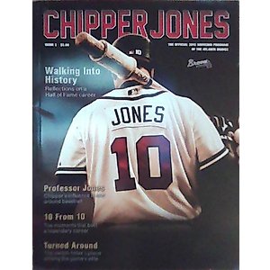 Official 2012 Souvenir Program of the Atlanta Braves (Chipper Jones)