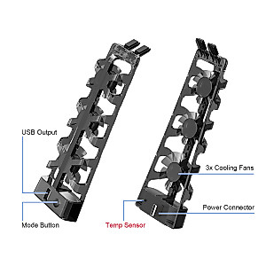 PS5 Auto Fan, External ElecGear USB Turbo Fan with Car Temperature Sensor for PlayStation 5 Ultra HD and Digital