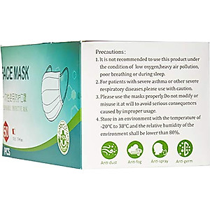 Disposable General Use Face Mask (Pack of 50), Blue