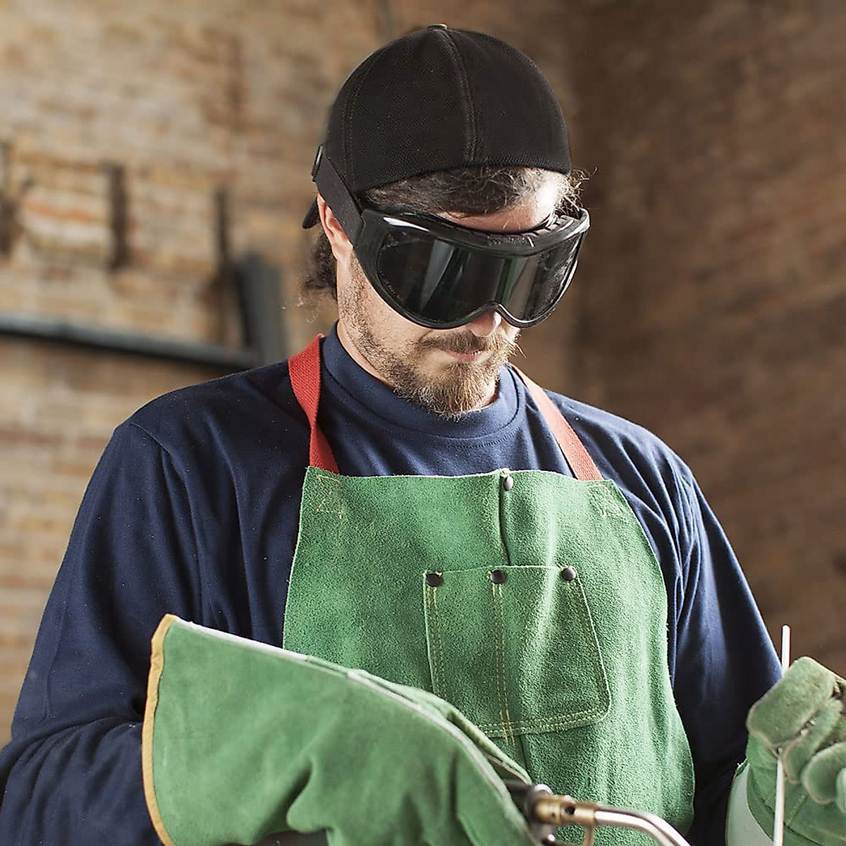 Sellstrom High Temperature Cutting/Grinding, Indirect Vented, Odyssey II Protective Safety Goggle, Shade 5 UV/IR Lens, Black Frame, S80211