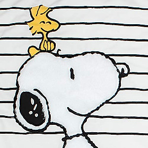 Lambs & Ivy Classic Snoopy White/Black/Gray 3-Piece Baby Crib Bedding Set