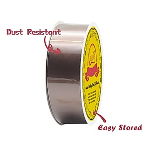 LEEQE Double Face Brown Satin Ribbon 1-1/2 inch X50 Yards Polyester Brown Ribbon for Gift Wrapping Very Suitable for Weddings Party Invitation Decorations and More