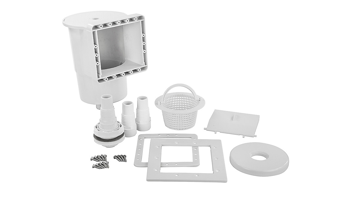Rx Clear Heavy Duty Complete Thru-Wall Pool Skimmer Kit