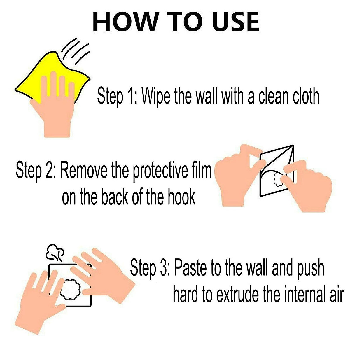 Jwxstore Wall Hooks for Hanging 33lb(Max) Heavy Duty Self Adhesive Hooks 24 Pack Transparent Waterproof Sticky Hooks for Keys Bathroom Shower Outdoor Kitchen Door Home Improvement Utility Hooks