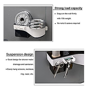 GOLDROC Blow Dryer Holder, Razor Holder for Shower, Electric Toothbrush Holder, Makeup Brush Holder, Hair Dryer holder Wall Mounted