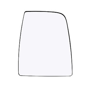 X AUTOHAUX Car Rearview Upper Right Passenger Side Non-Heated Mirror Glass Replacement with Plate for Ford Transit 150 250 350 2015-Onward