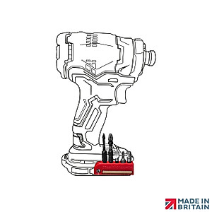 StealthMounts Magnetic Bit Holder for Craftsman (2 Pack) - Red | Made in UK