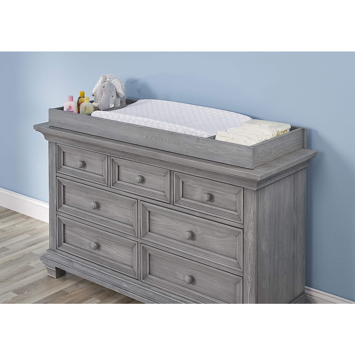 Oxford Baby Westport Changing Topper, Dusk Gray
