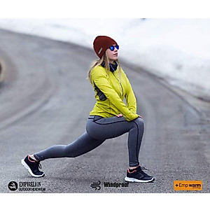 EMPIRELION Softshell Fleece Lined Beanie Hats Winter Warm Running Skull Cap Thermal Snow Watch Cap Men Women (1, Camo Snow)