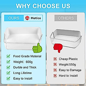 DA97-12650A, DA63-07104A Refrigerator Door Shelf Replacement Right Side Compatible with sam-sung RF260, RF261, RF263 Replaces 2692337,AP5620330,PS4176653 sam-sung Refrigerator Parts Fridge Shelf