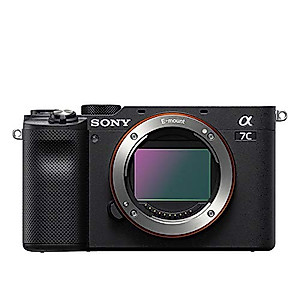 Sony Alpha 7C Mirrorless Digital Camera, Black with FE 24-105mm f/4 G OSS E-Mount Lens Bundle with Bag, 128GB SD Card, Wrist Strap, Extra Battery, Charger, Filter Kit and Accessories