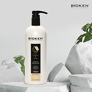 Bioken Intensive Revitalizing Shampoo – 33.8 oz Dry & Sensitive Hair Bee Propolis Herbs Promote Hair Growth Hydrating Moisturizing Nano Color Care Sulfate Free