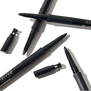 LAURA GELLER NEW YORK INKcredible Gel Eyeliner - Blackbird - Waterproof Smudge-proof Eyeliner Pencil - Built in Sharpener